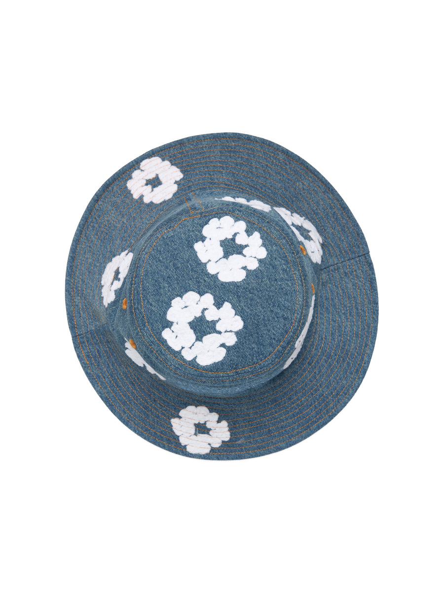 Denim Cotton Wreath Bucket Hat Light Wash – DENIM TEARS
